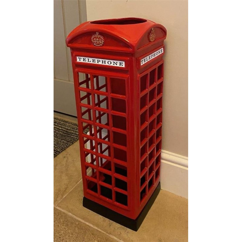 Metal British Red Telephone Box Umbrella Stand – The Post House - Home ...