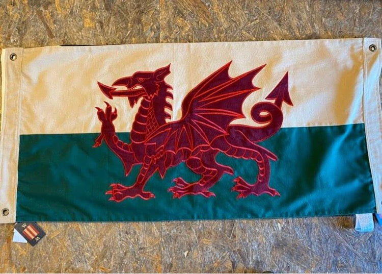 100% Cotton Canvas Stitched Stunning Welsh Wales Flag – The Post House ...
